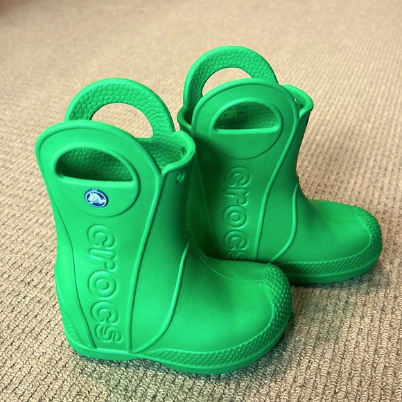 CROCS | Shoes | Crocs Unisexchild Rain Boot Size 6 In Green Pristine ...